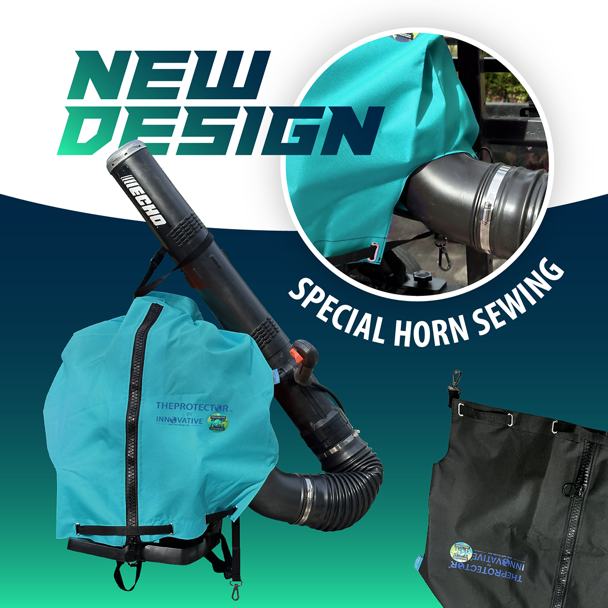 Welcome to Shoptheprotector - TEAL Backpack blower cover Expandable