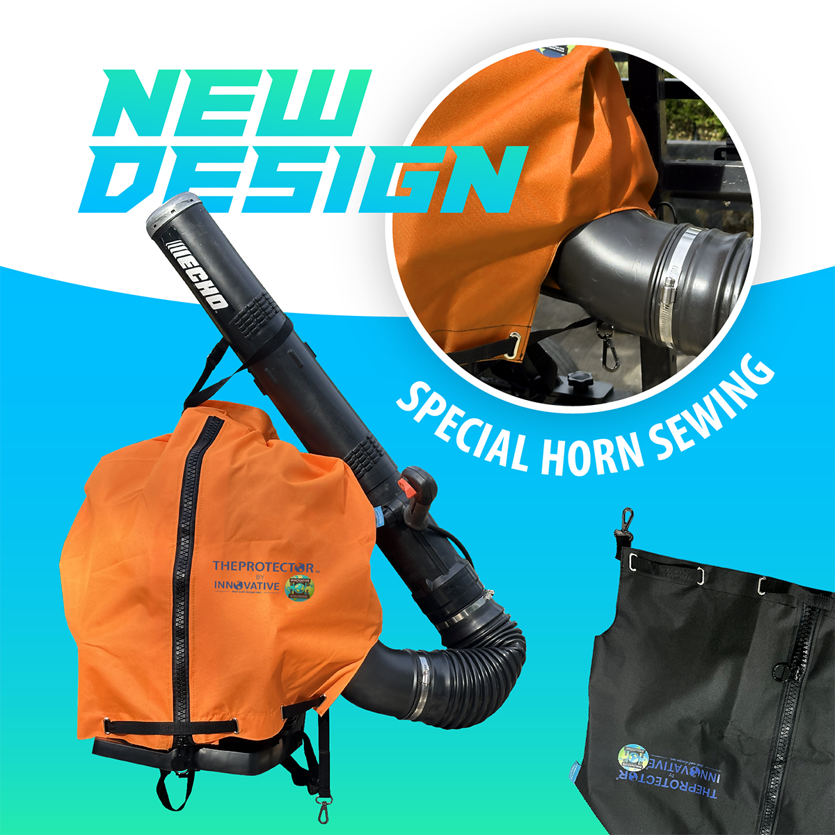 Welcome to Shoptheprotector - ORANGE Backpack Blower Cover / Expandable ...